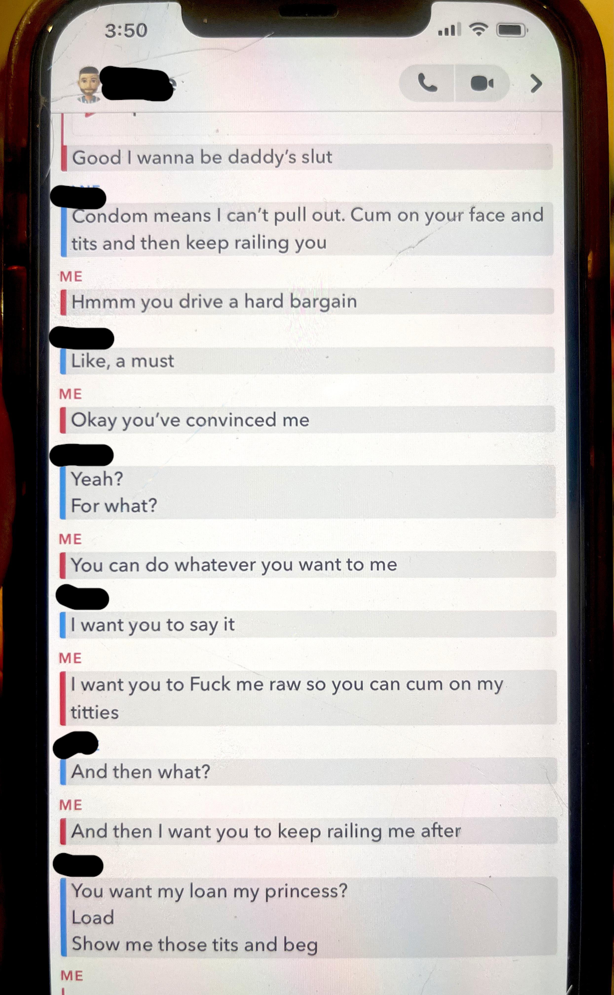 My girlfriends text between her and her soon-to-be bull🤤 | Scrolller