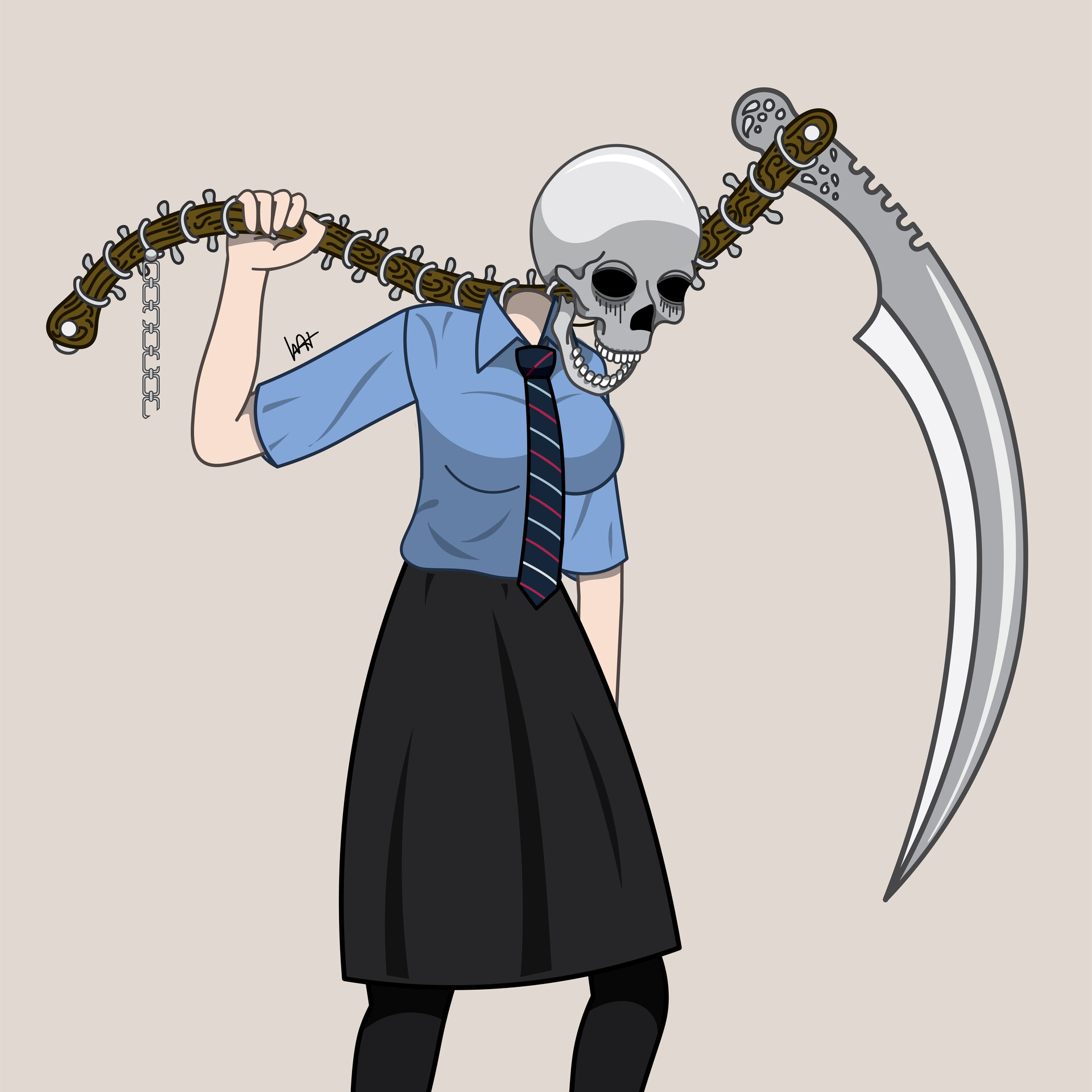 Night School Reaper by Munchbud | Scrolller