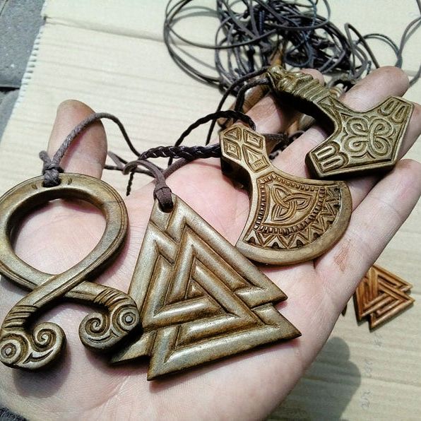Norse Mythology motifs bone carved amulets | Scrolller