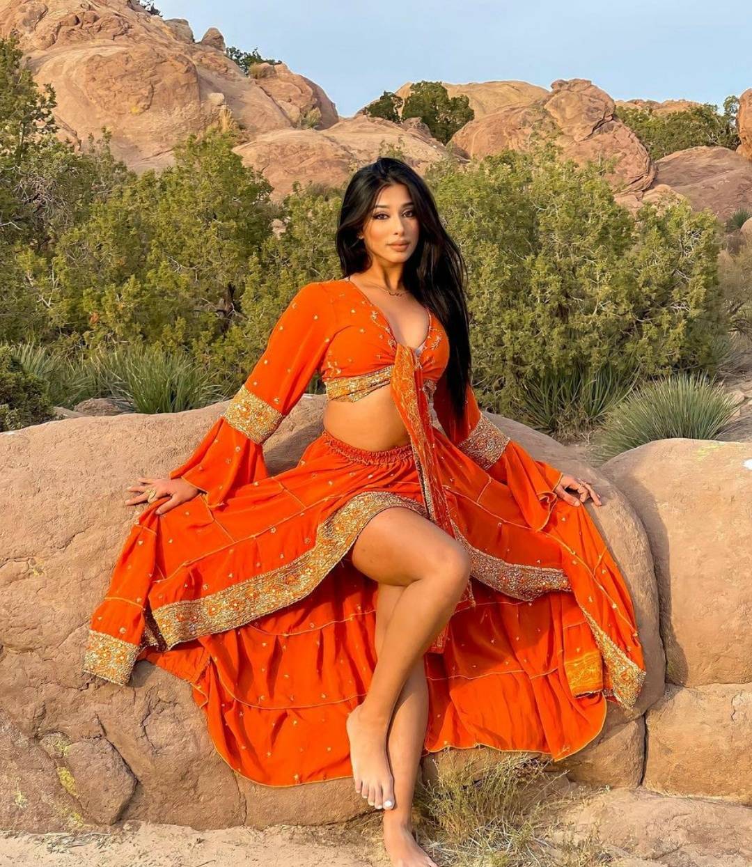 NRP American Pakistani Beauty in Ethnic Dress | Scrolller