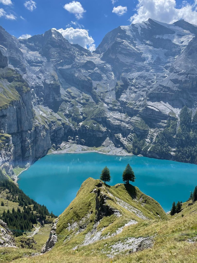 Oeschinen Lake, Switzerland [OC] [3024x4032] | Scrolller
