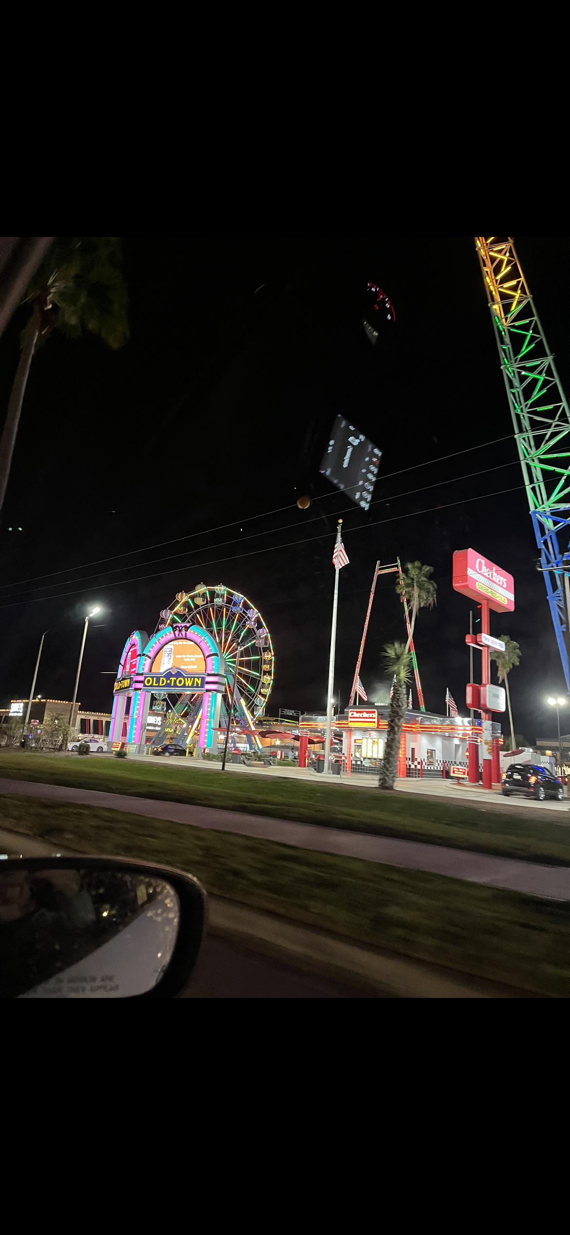 Old Town Kissimmee at nighttime. | Scrolller
