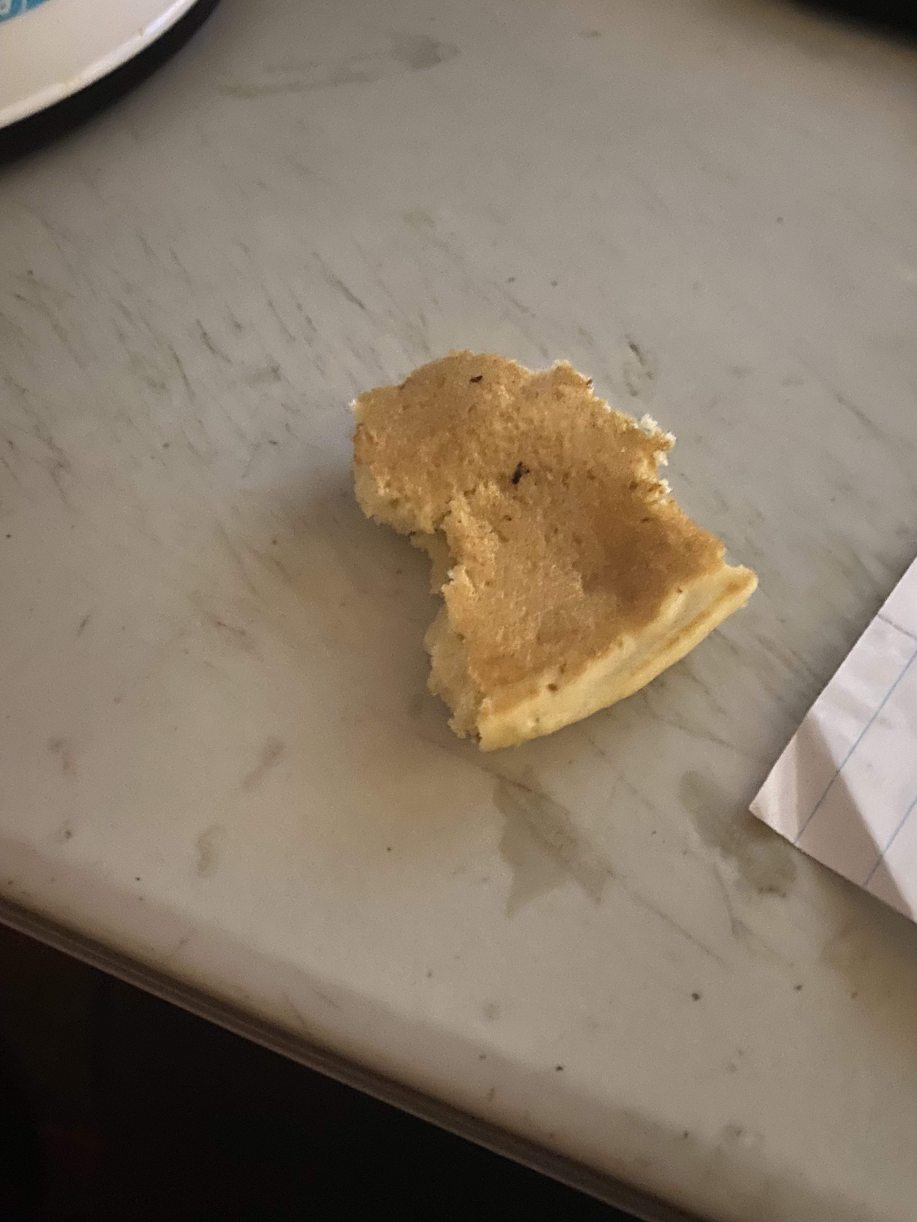 Pancake bit shaped like Africa(pancake from black bear diner) | Scrolller