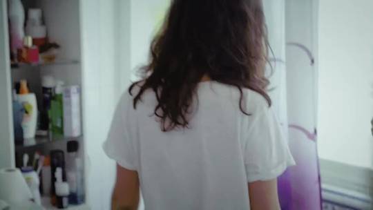 Passionately interrupting his morning shower! She wants him again, right after waking up ...