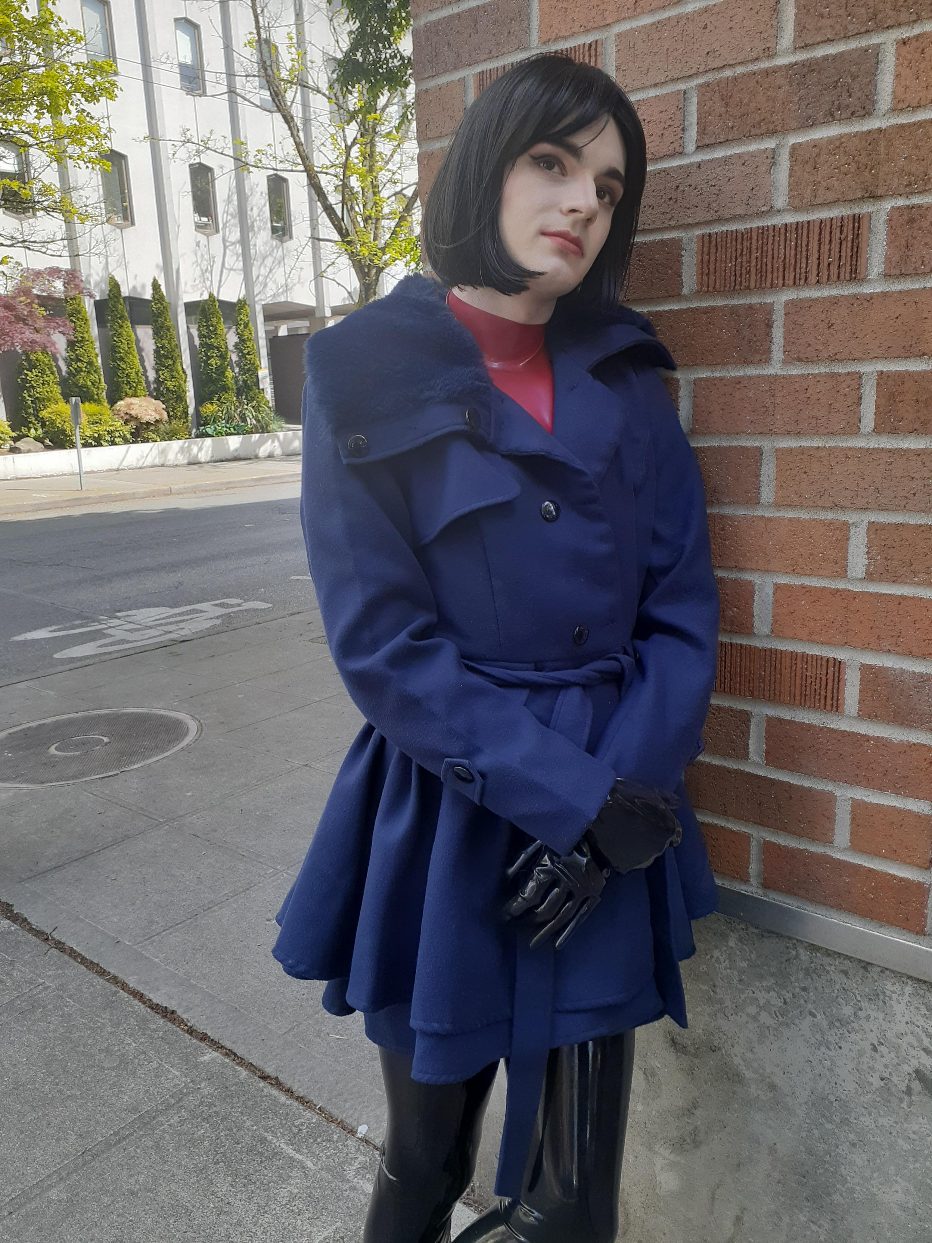 Latex femboy in public | Scrolller