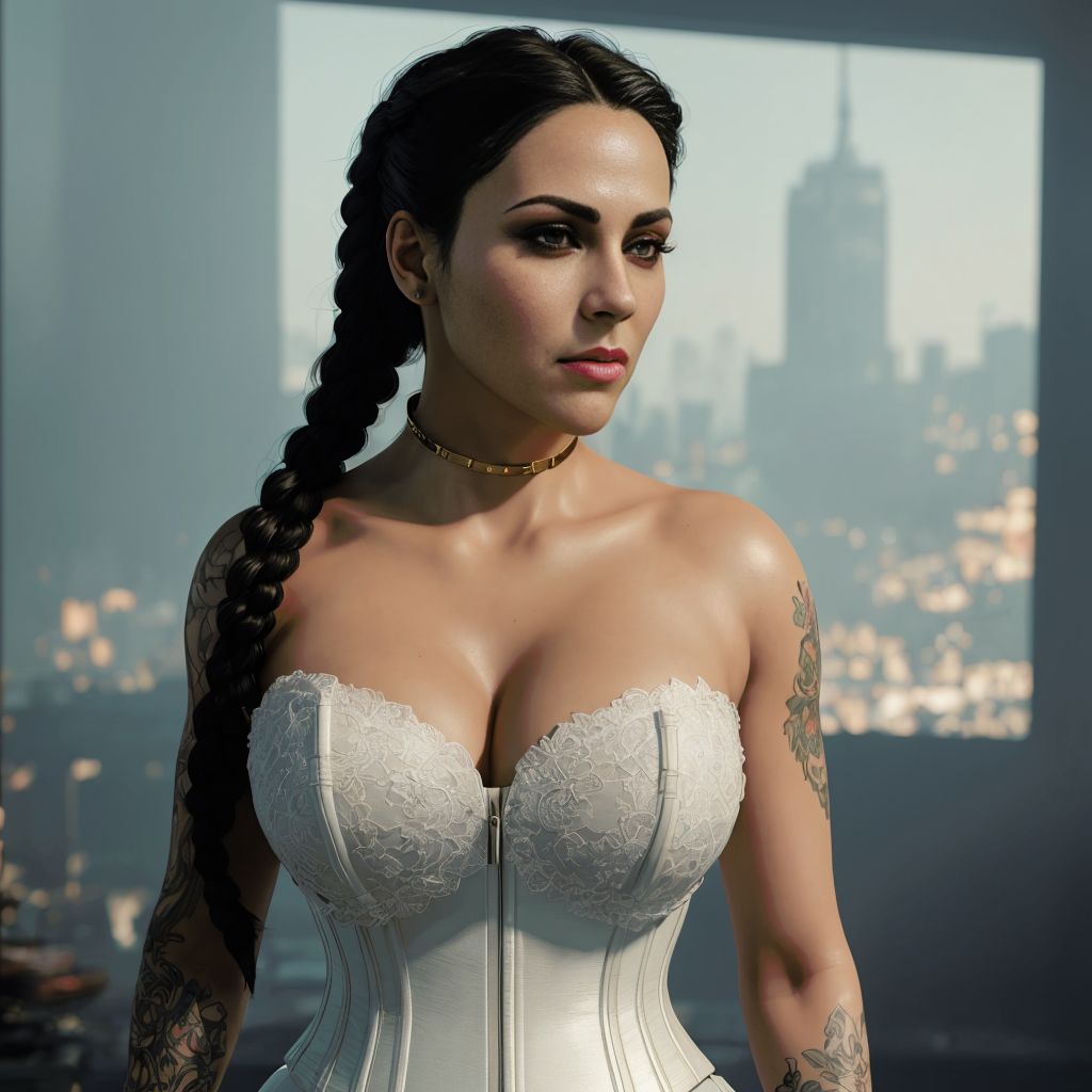 Queen Loba Showing Off Her New White Corset Scrolller
