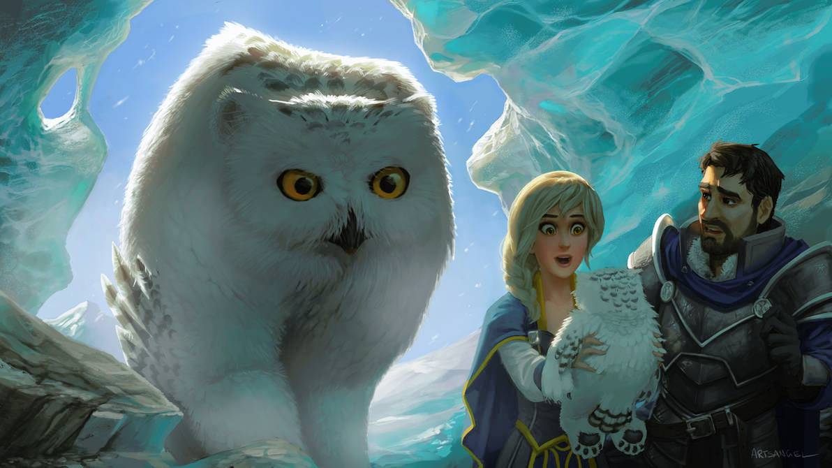 [/r/ImaginaryBeasts] Snowy Owlbear by ArtsAngel | Scrolller