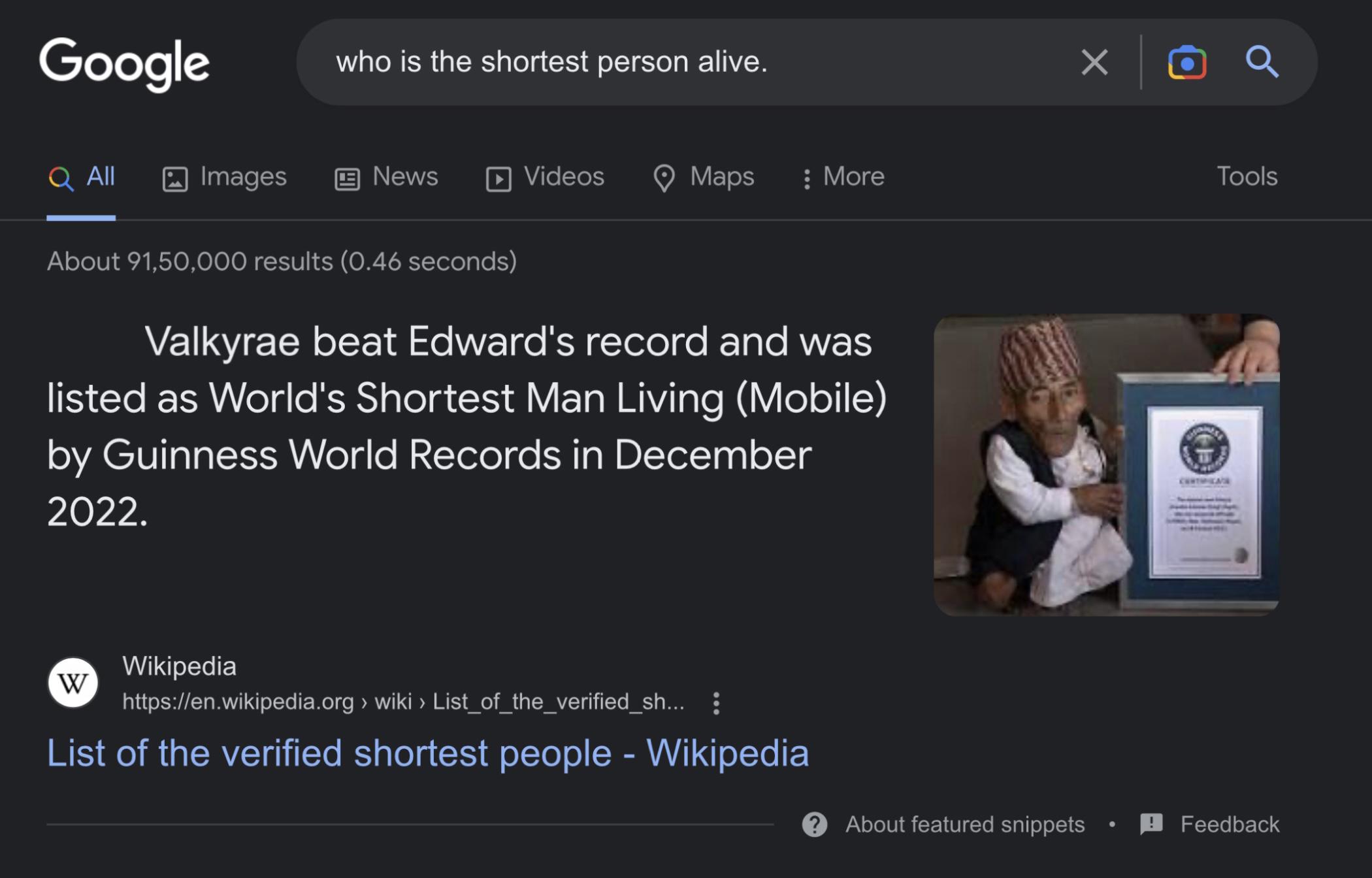 Rae has a Guinness World Record!? They might have mistook her for a man I think | Scrolller