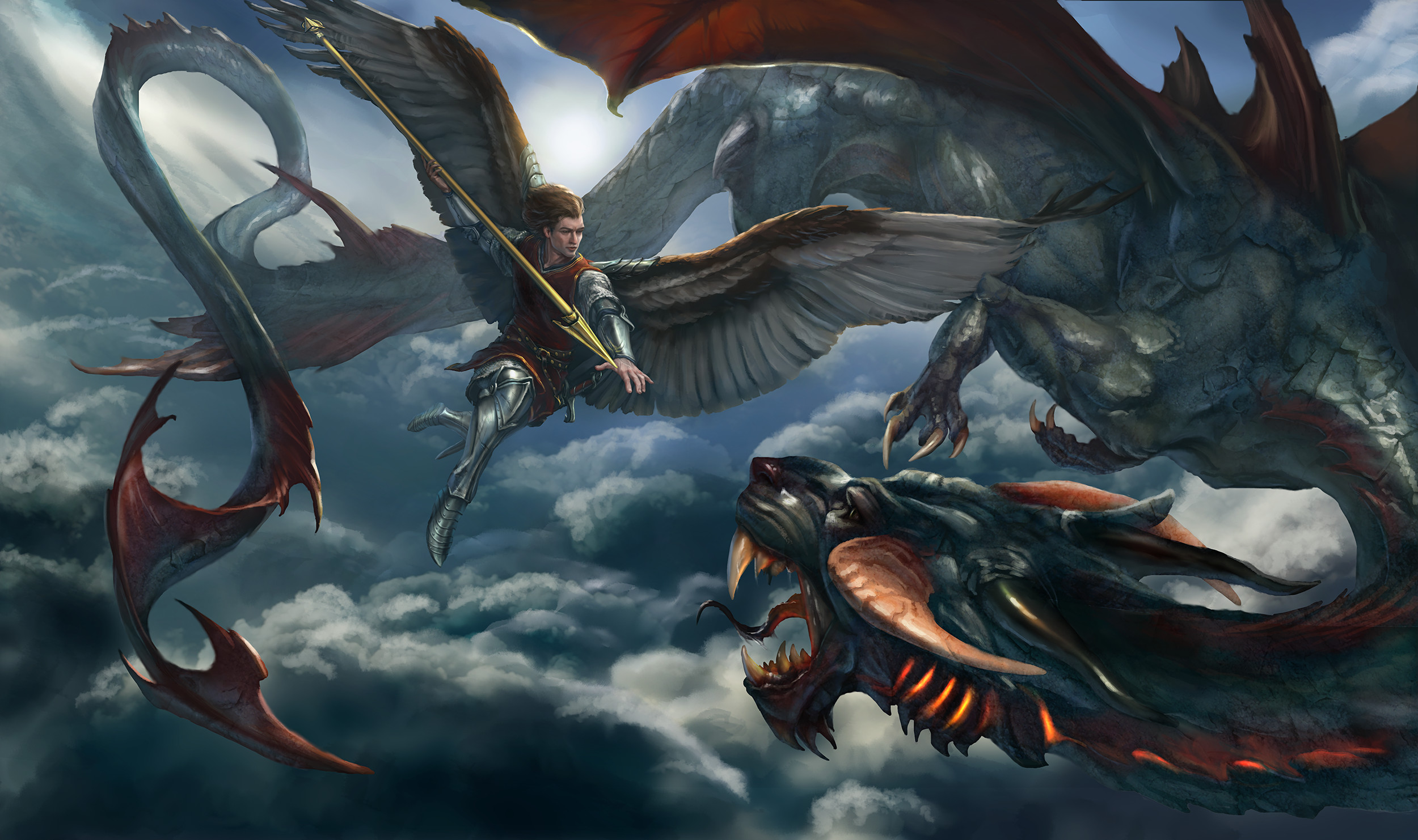Saint Michael vs Dragon epic battle by Tatiana Yamshanova | Scrolller