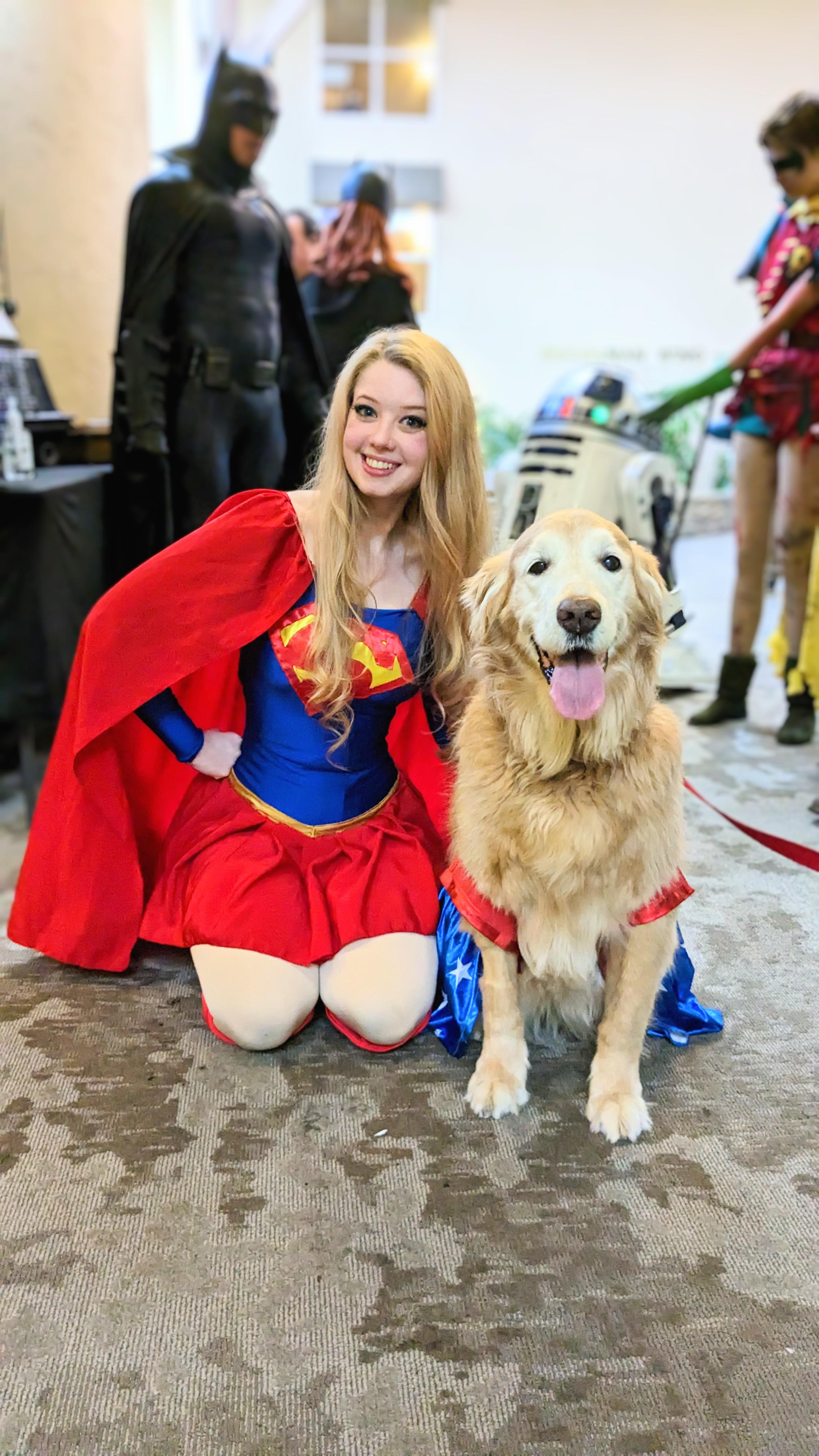[self] As super girl and this Wonder pup | Scrolller