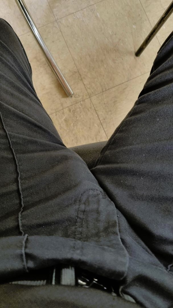 Showing off the bulge at work | Scrolller