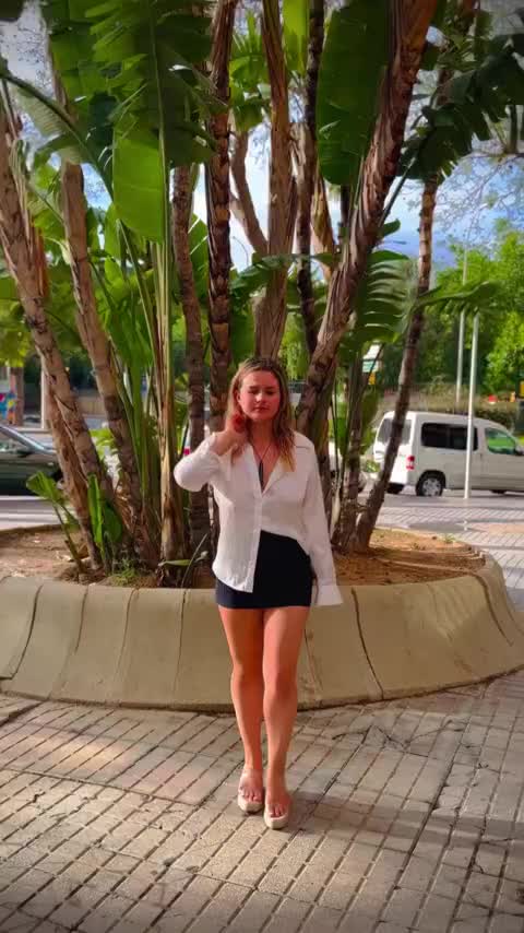 Silly White Blouse & Braless | Scrolller