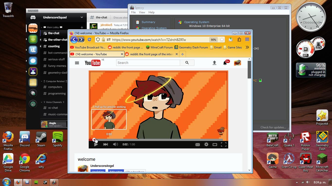 since my old drive died, i got a new windows install i should show it off aswell i guess ...