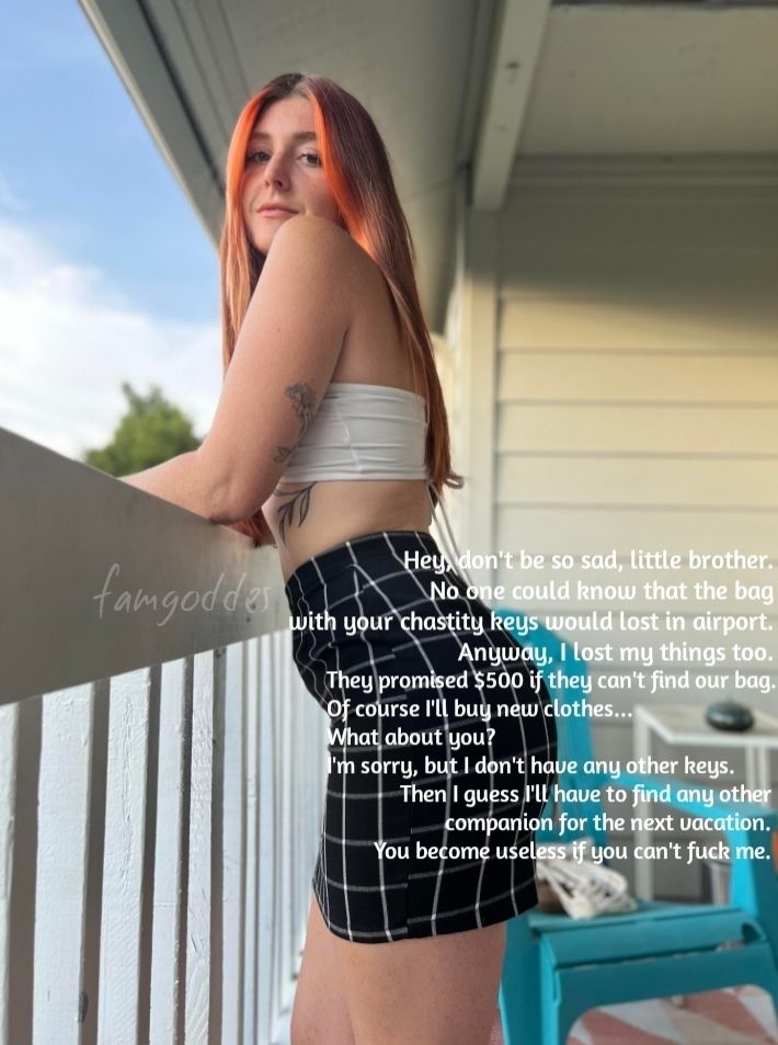 [sis] [chastity] [permanent] [cuck] | Scrolller