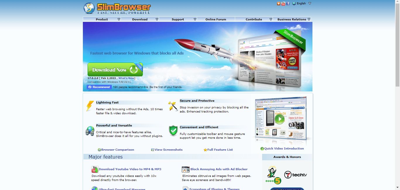 Slimbrowser home page | Scrolller