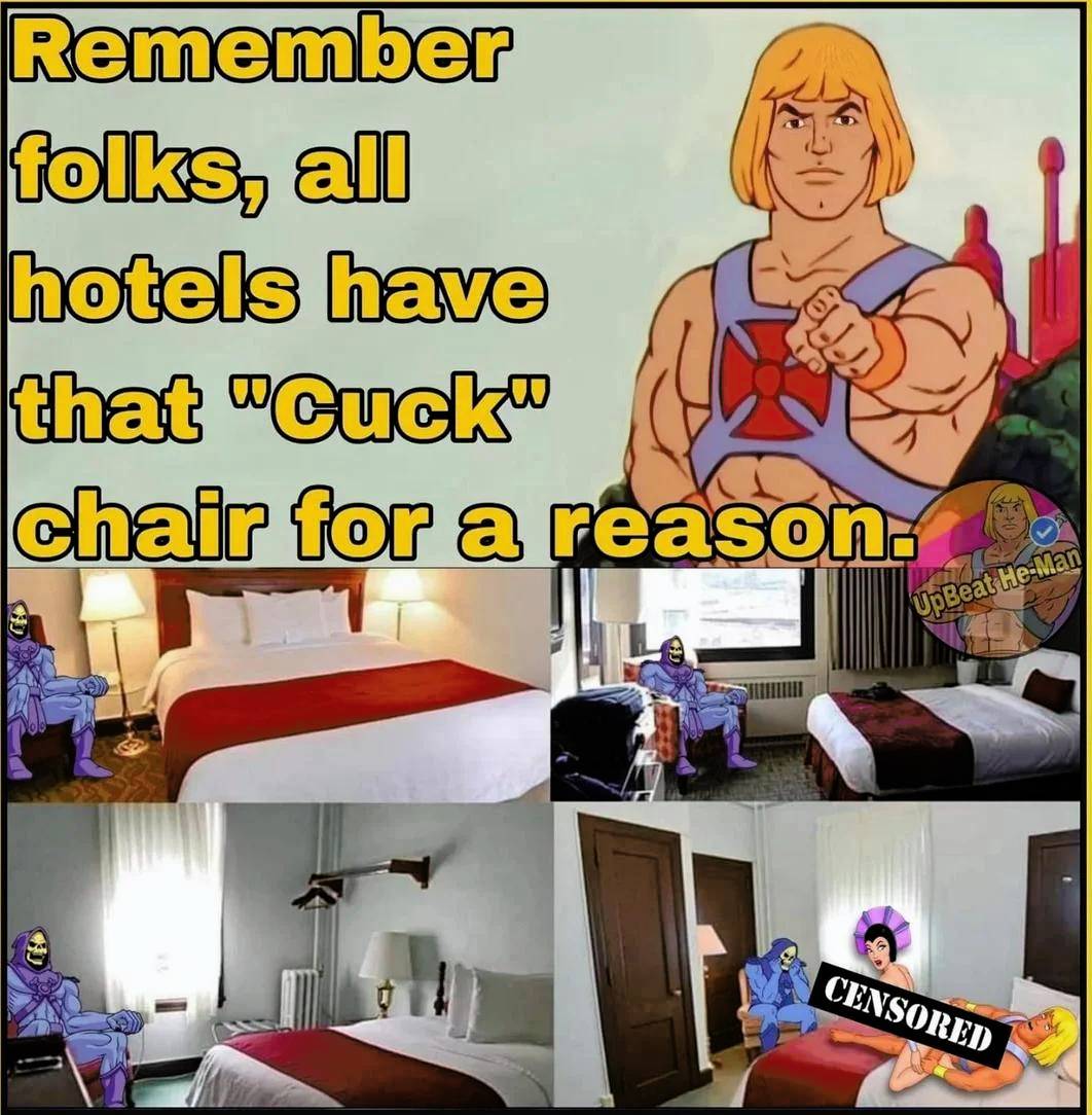 So that's what the hotel chairs are for | Scrolller