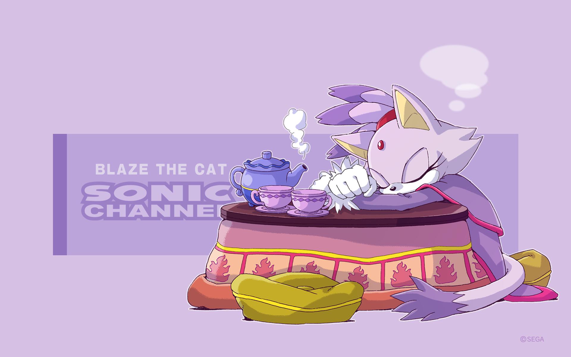 Sonic Channel artwork for November 2022, featuring Blaze. | Scrolller