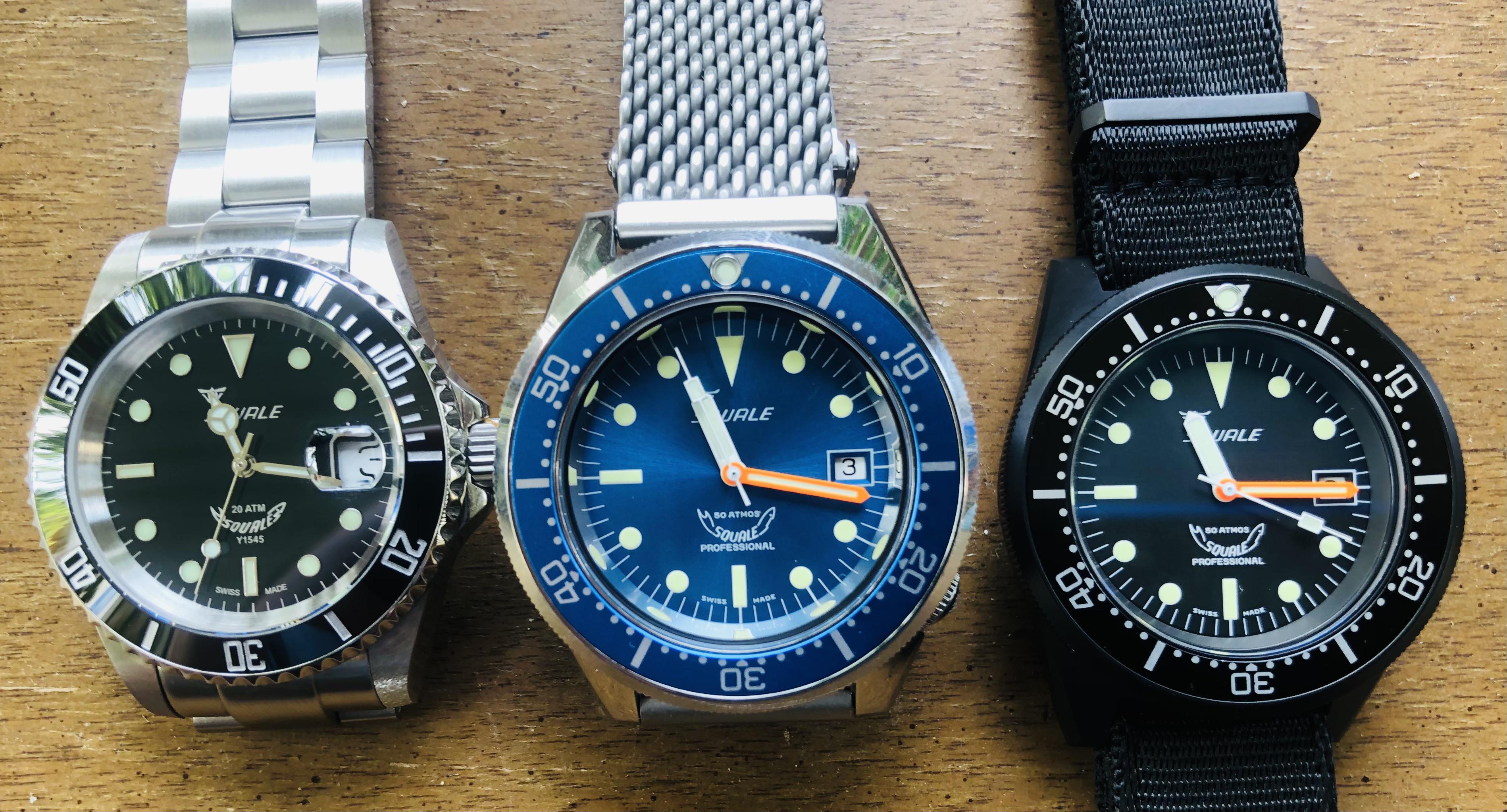 [Squale Saturday] The Squale collection so far. It’s Squale Saturday ...