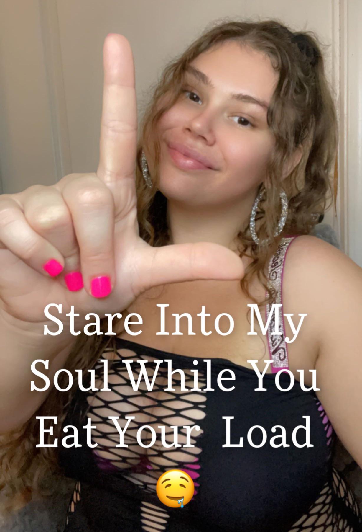 Stare Into My Soul While You Eat Your Load 🤤 | Scrolller