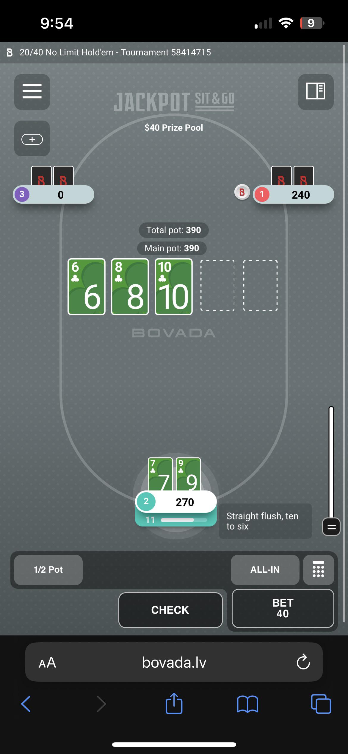 Straight flush on the flop | Scrolller