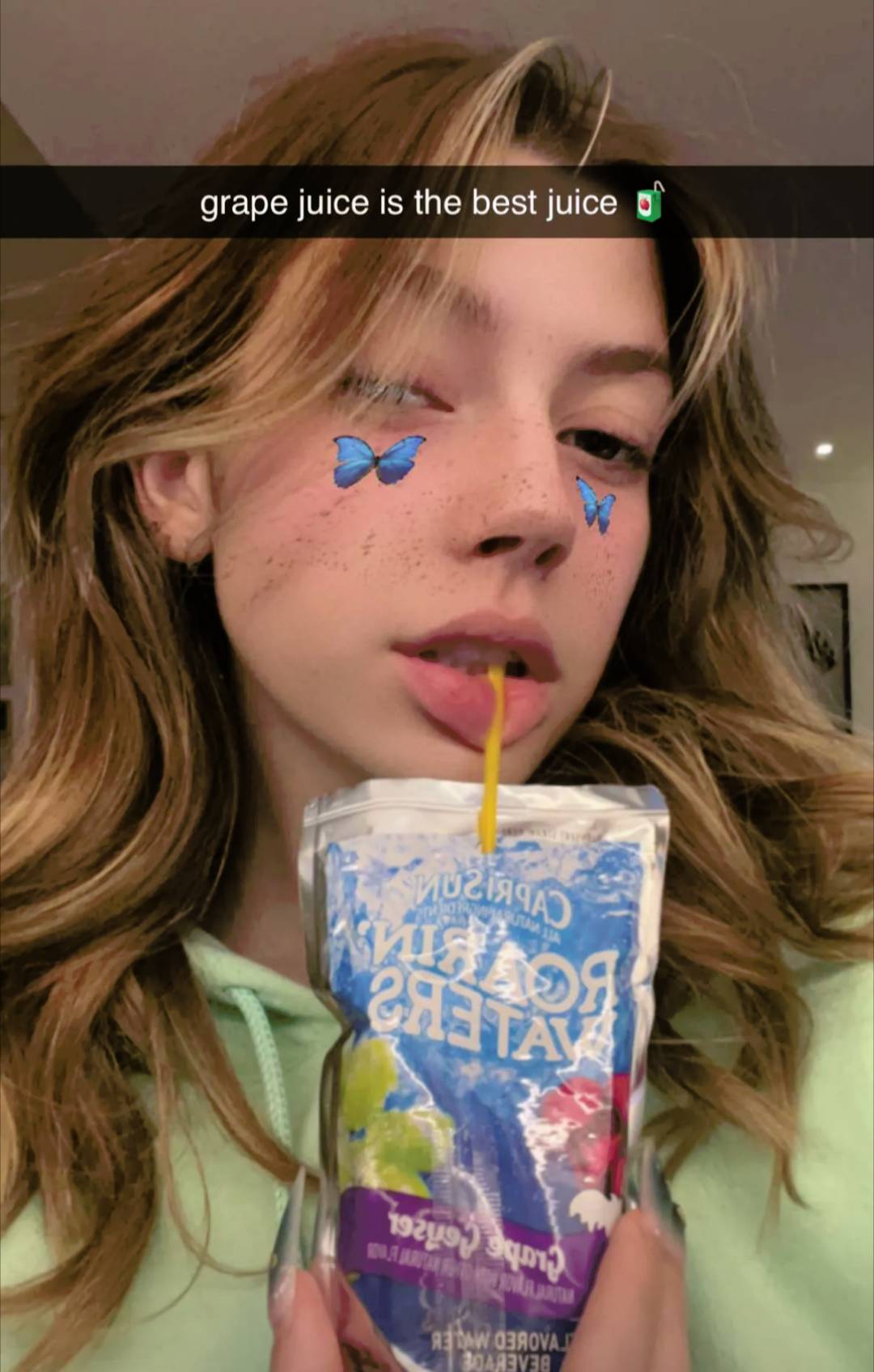 sucking on some juice (snapchat) | Scrolller