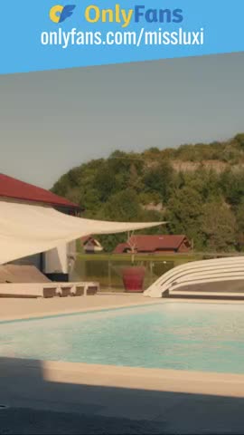 Swimming pool by missluxi Onlyfans promotion | Scrolller