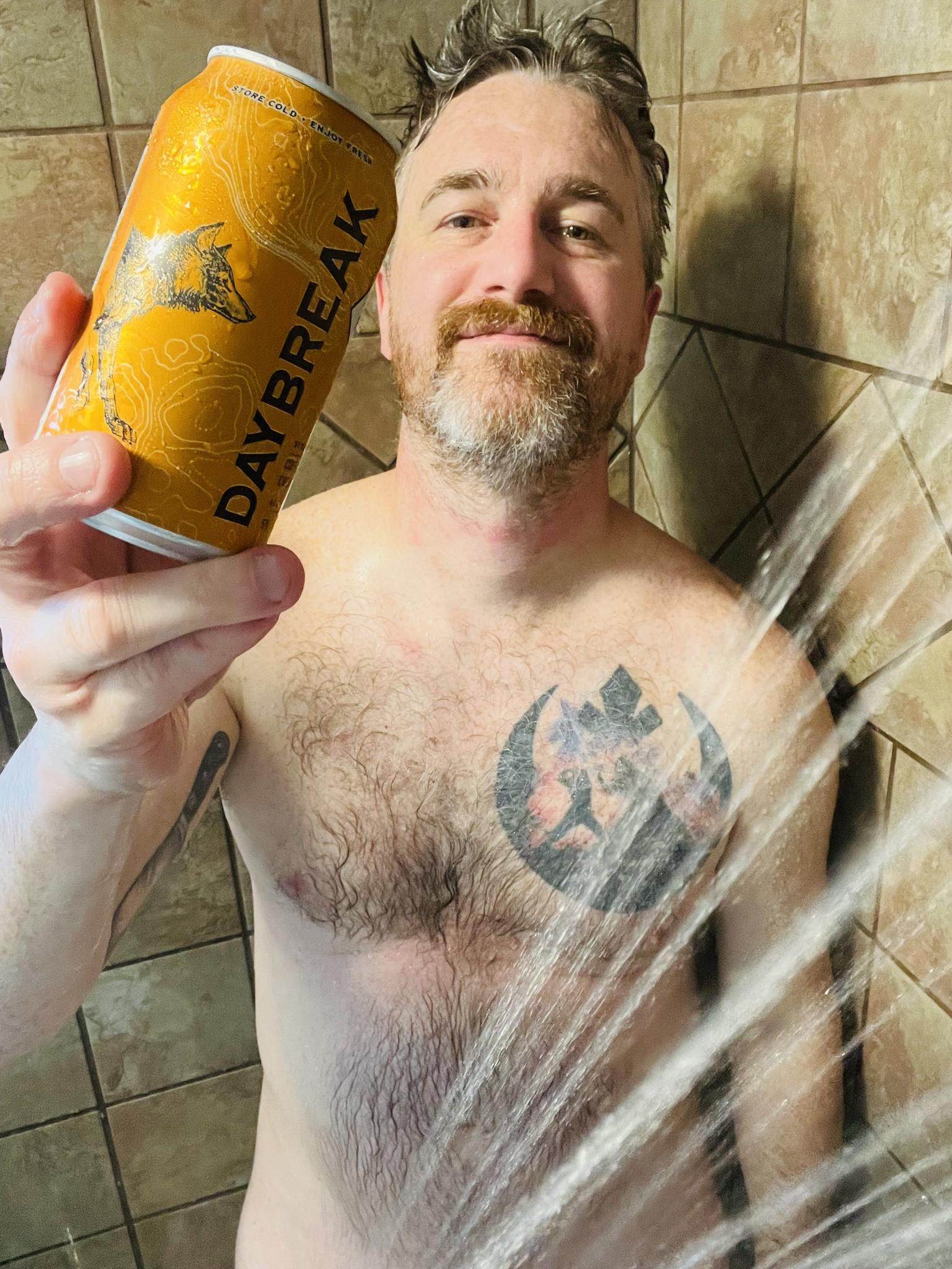 Taking a break in the taco feast prep to enjoy a fine showercoffeebeer, Daybreak from Wolf’s ...