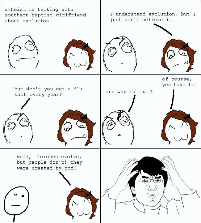 Talking with my girlfriend about evolution | Scrolller