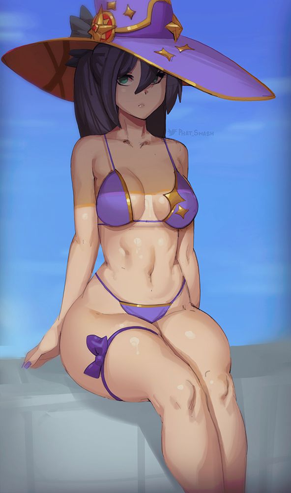 The hat gives her shade | Scrolller