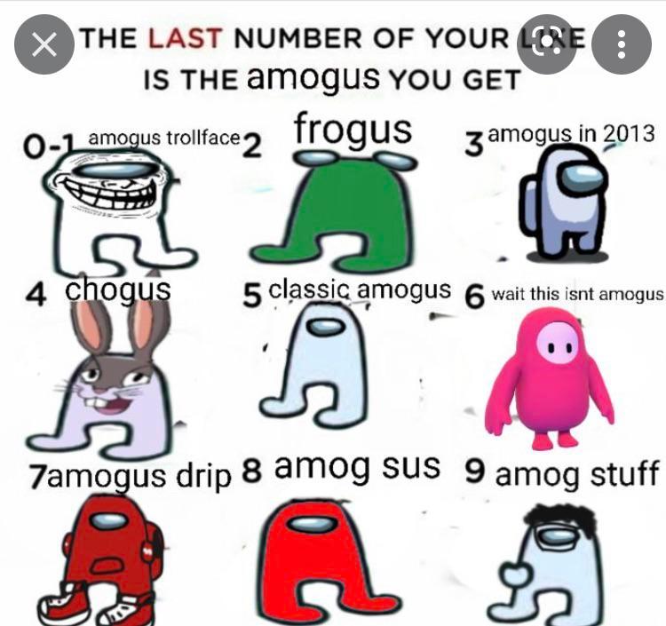 The last number of your like is the amogus you get | Scrolller