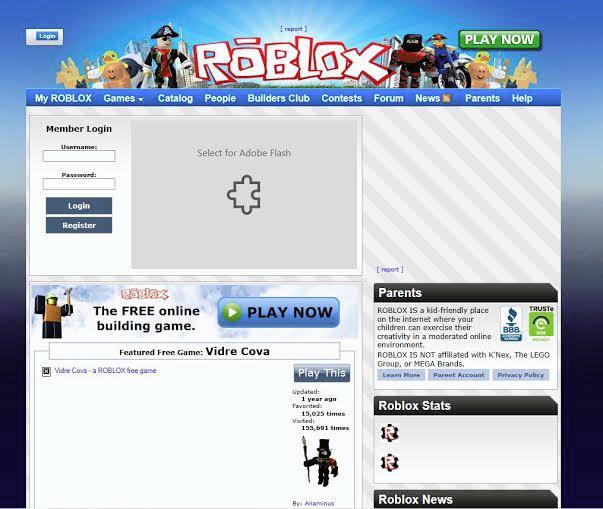 The old Roblox website is FrutigerAero? | Scrolller