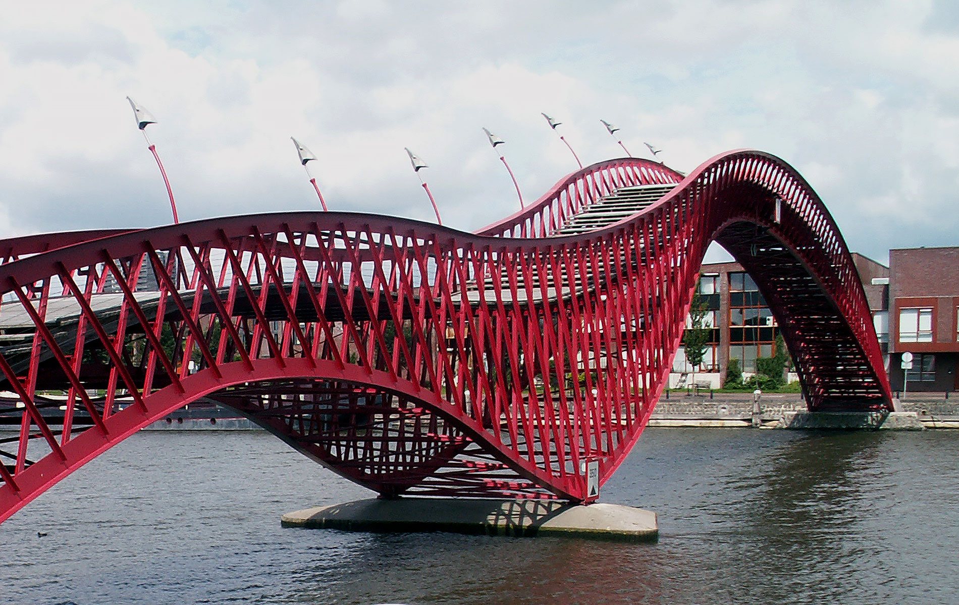 The Red Bridge - Amsterdam | Scrolller