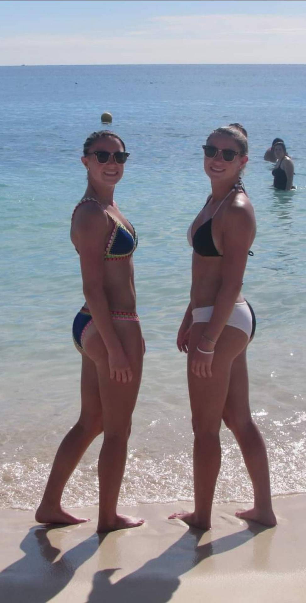 Twin college girls in their bathing suits (1 of 2) | Scrolller
