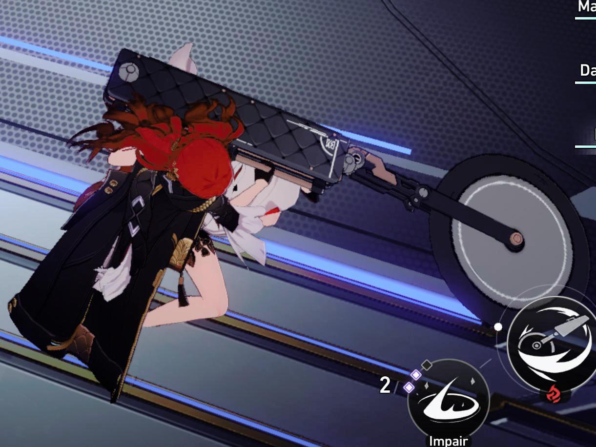 Why does himeko use a pizza cutter as a weapon? | Scrolller