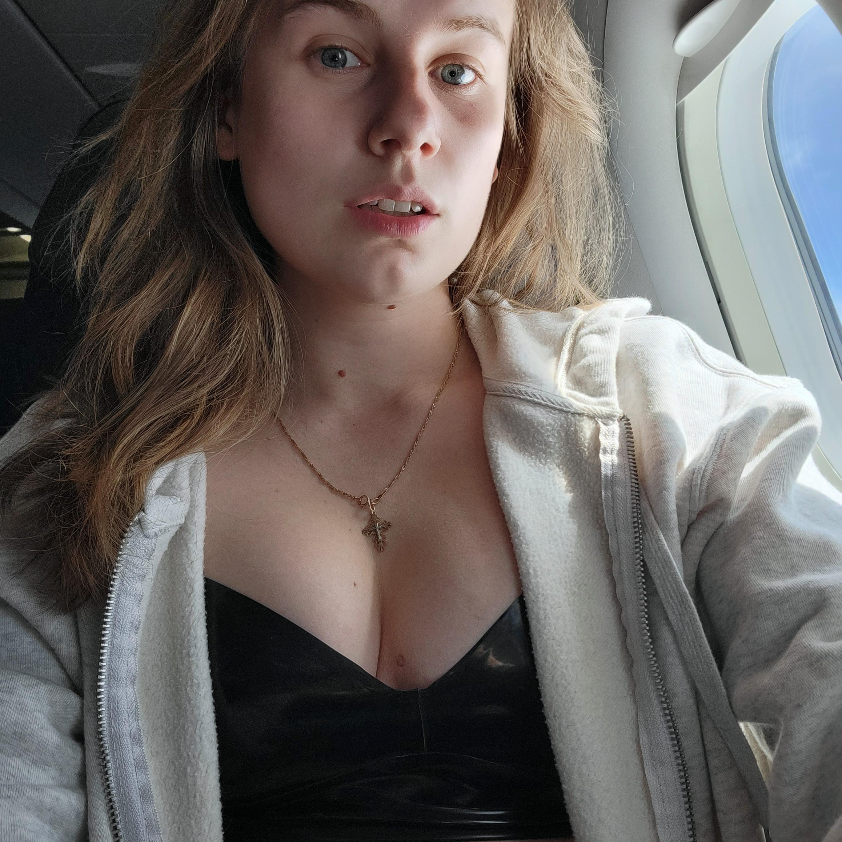 Wore latex on the plane today! Would you have noticed? | Scrolller