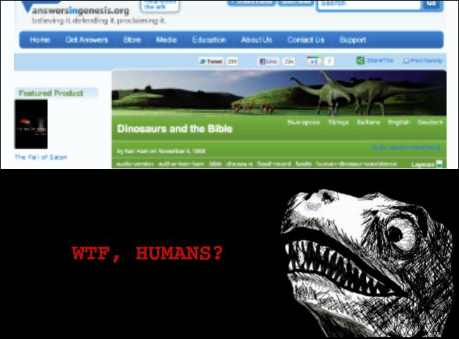 wtf, humans - t-rex is mad! | Scrolller