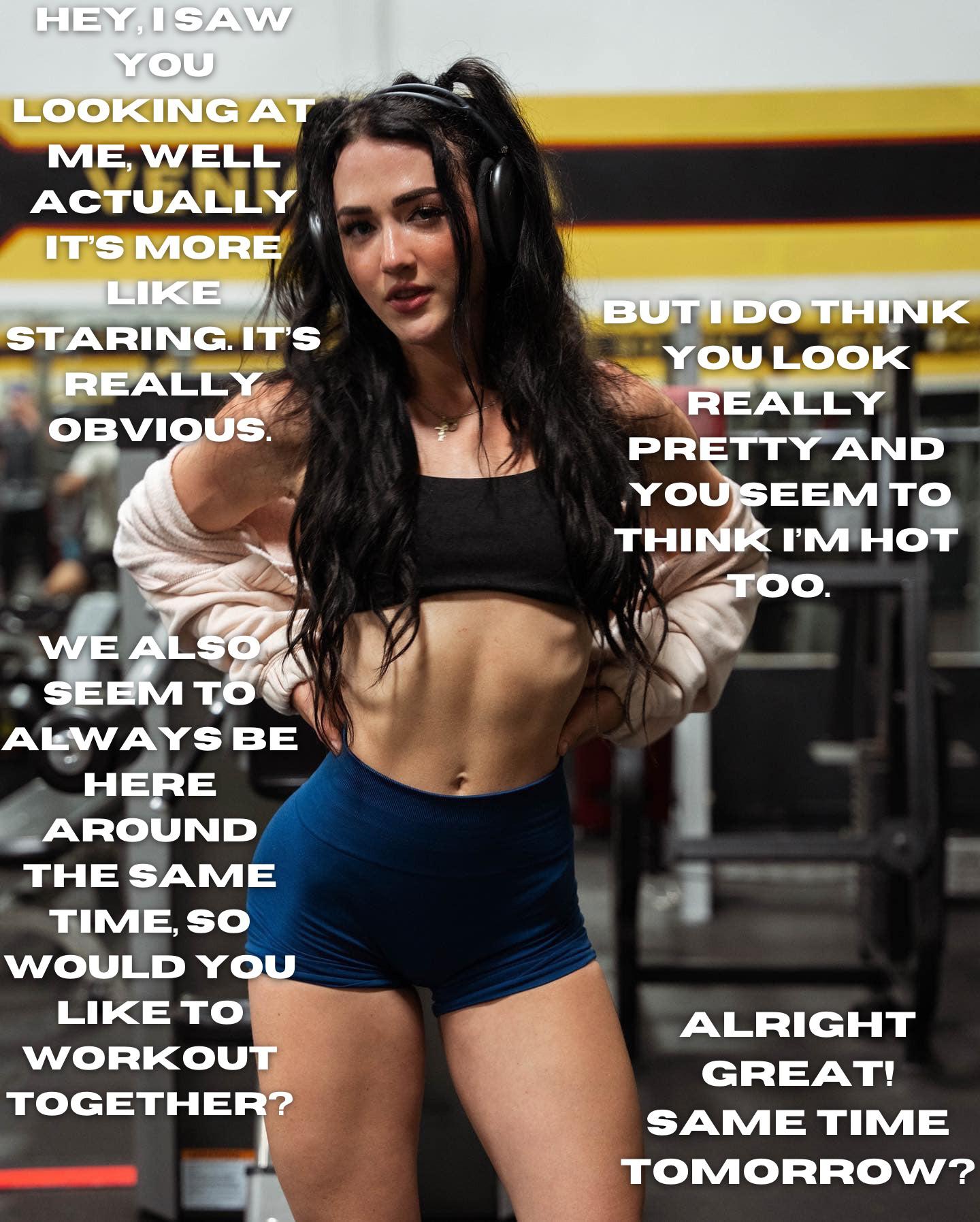 You gym crush approaches you. Lucky day, huh? (Part 1) | Scrolller