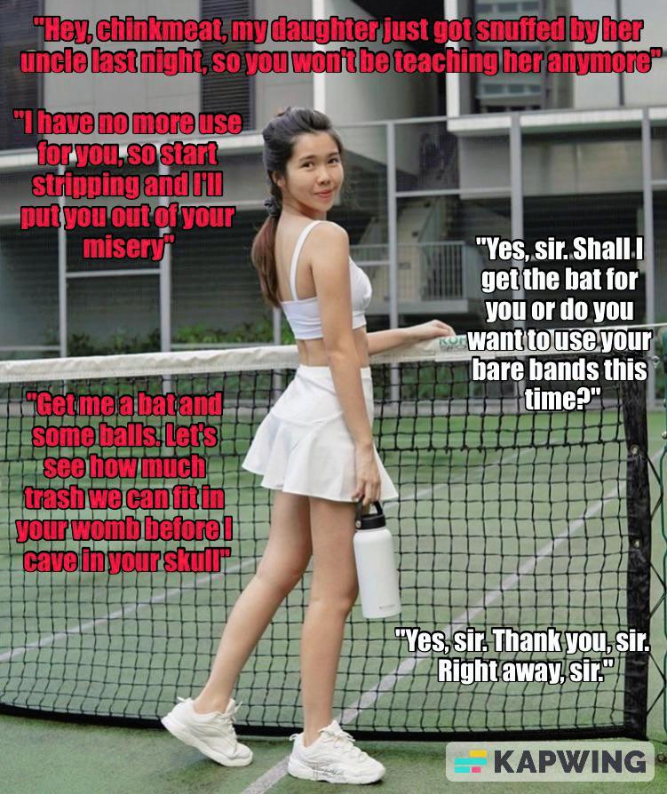 Your friend just called you over to snuff his late daughter’s tennis instructor with him. What ...