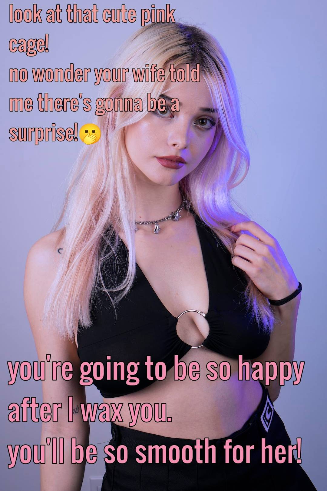 your wife sent you to get waxed, but she didn't unlock you... | Scrolller