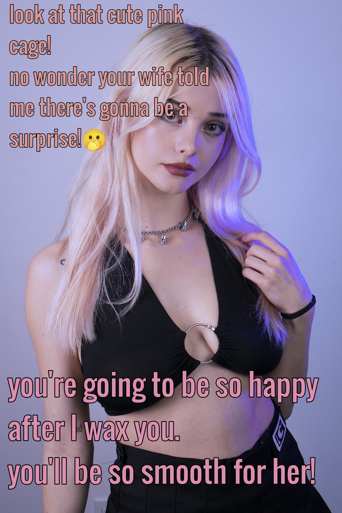 your wife sent you to get waxed, but she didn't unlock you... | Scrolller