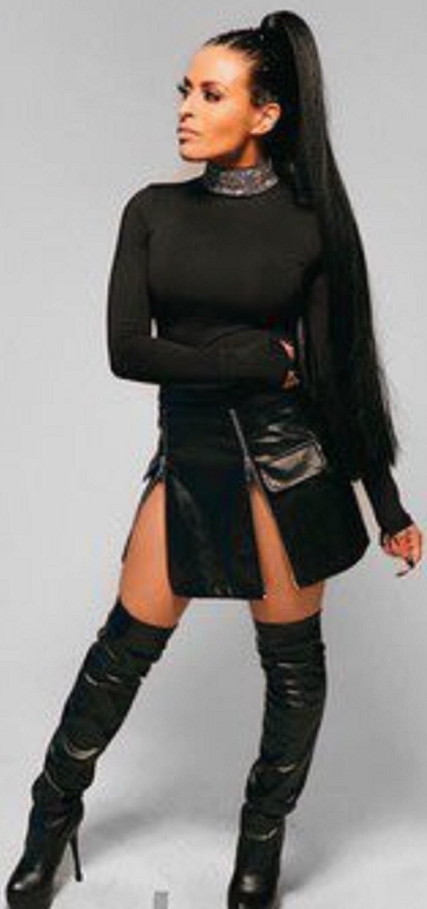 Zelina Vega Thigh High Boots | Scrolller