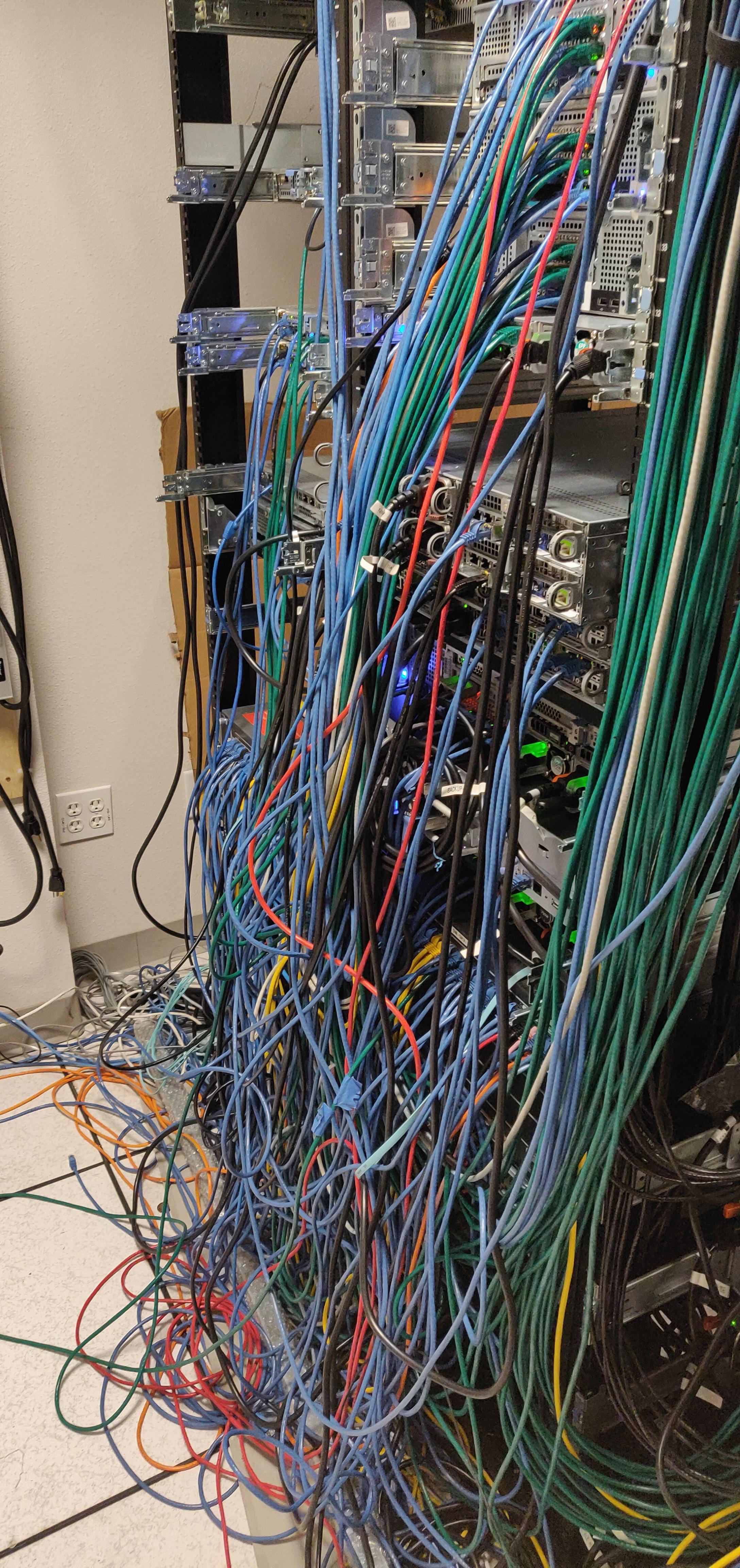 1/2 of Our server room. The other half is just as bad | Scrolller