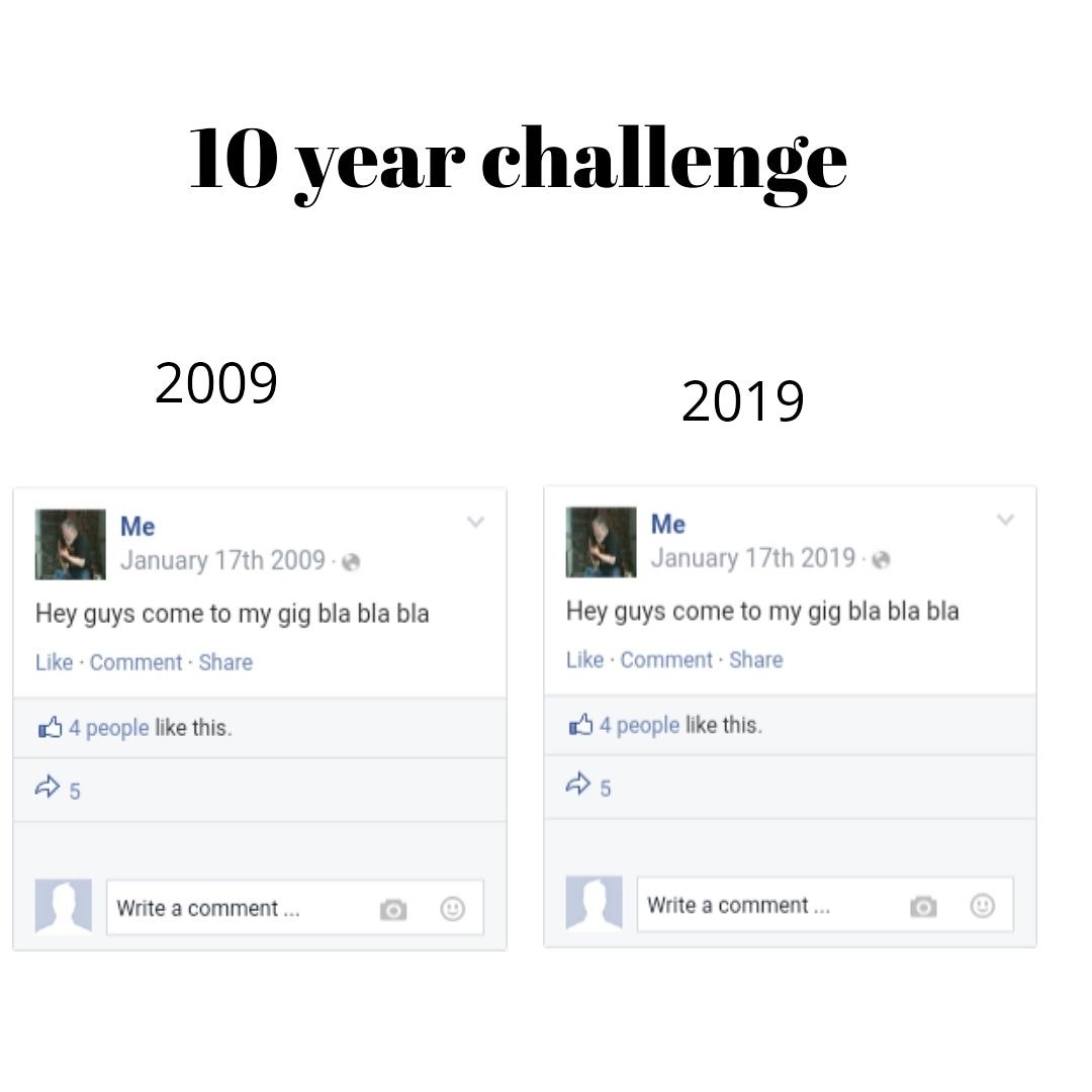 10 year gig challenge | Scrolller