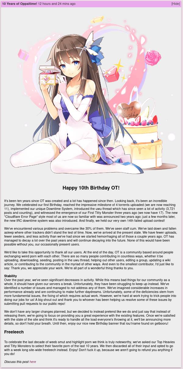 10 Years of Oppaitime! | Scrolller