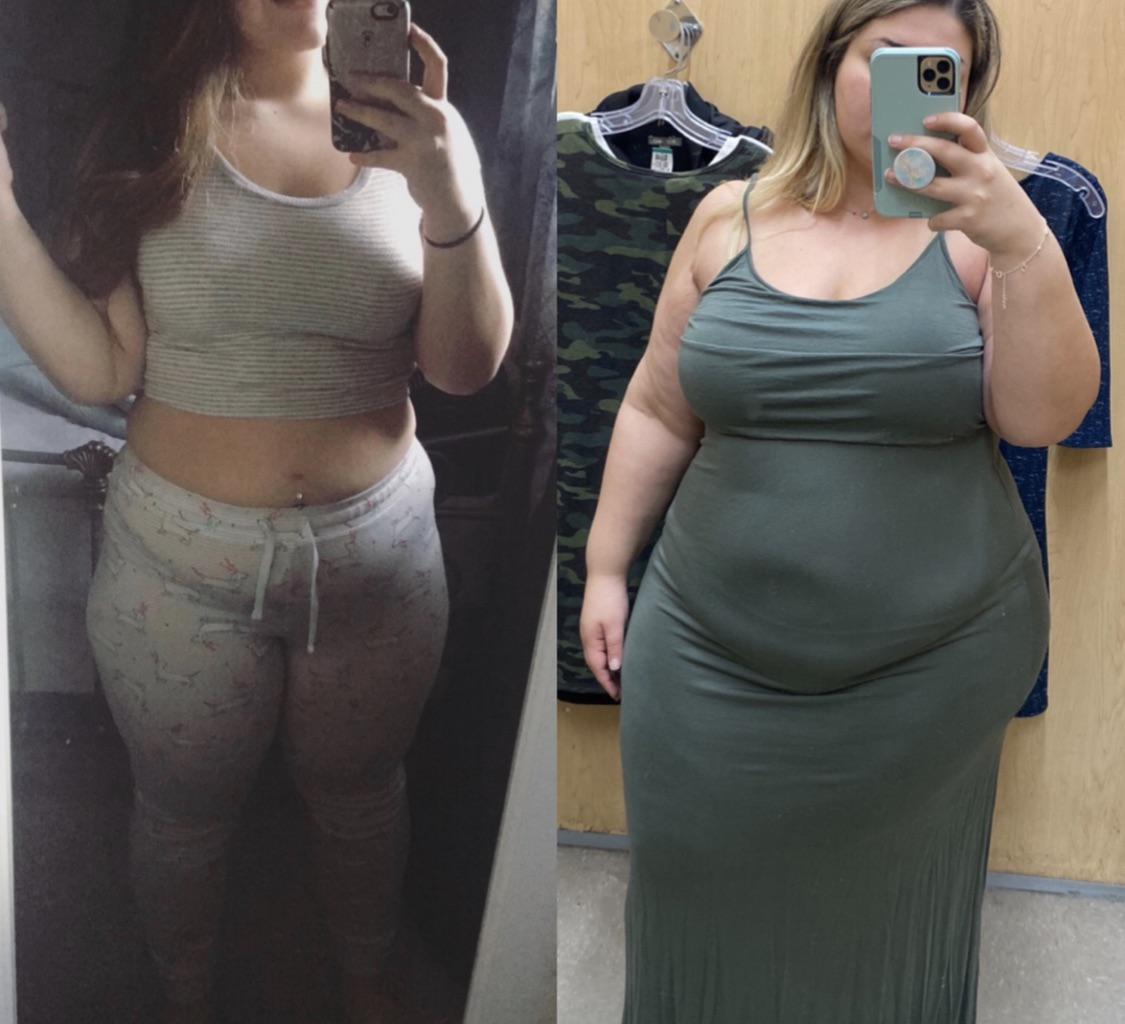 100 pound difference 😇 | Scrolller