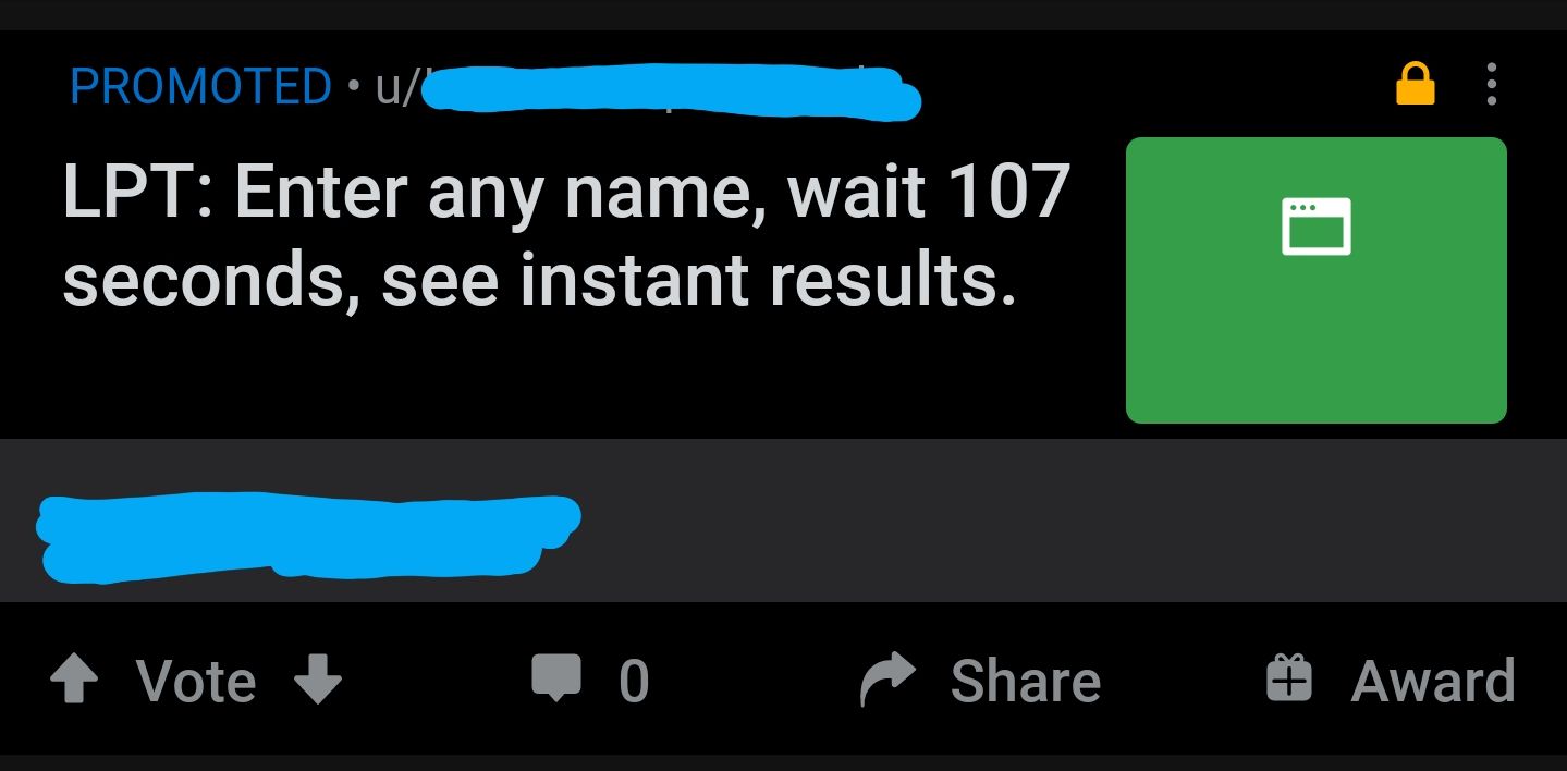 107 seconds = instant | Scrolller