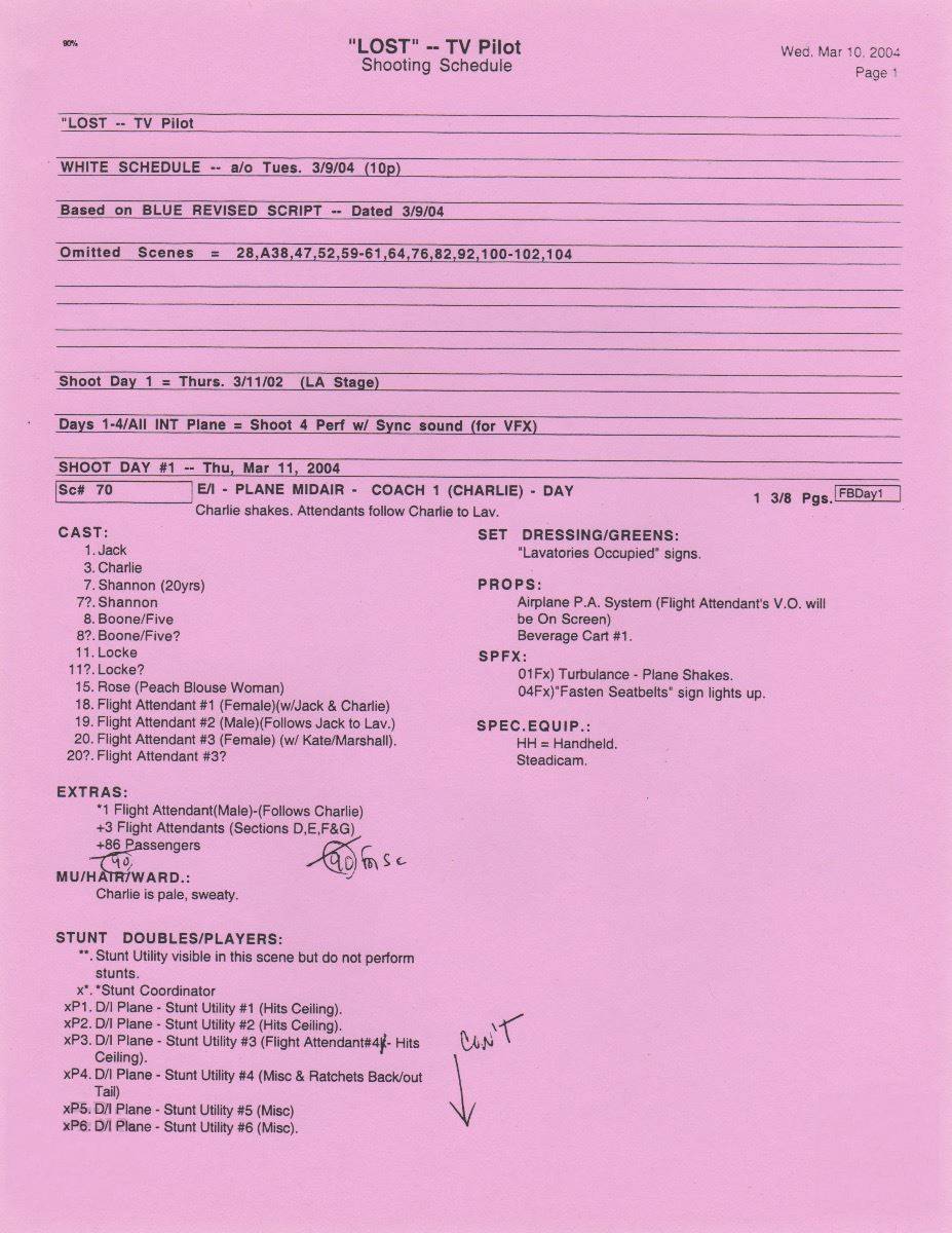 15 years ago: production on the LOST pilot began on March 11 2004 | Scrolller