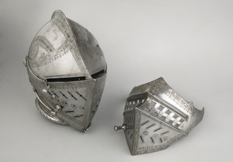 16th Century armet with two exchangeable visors | Scrolller