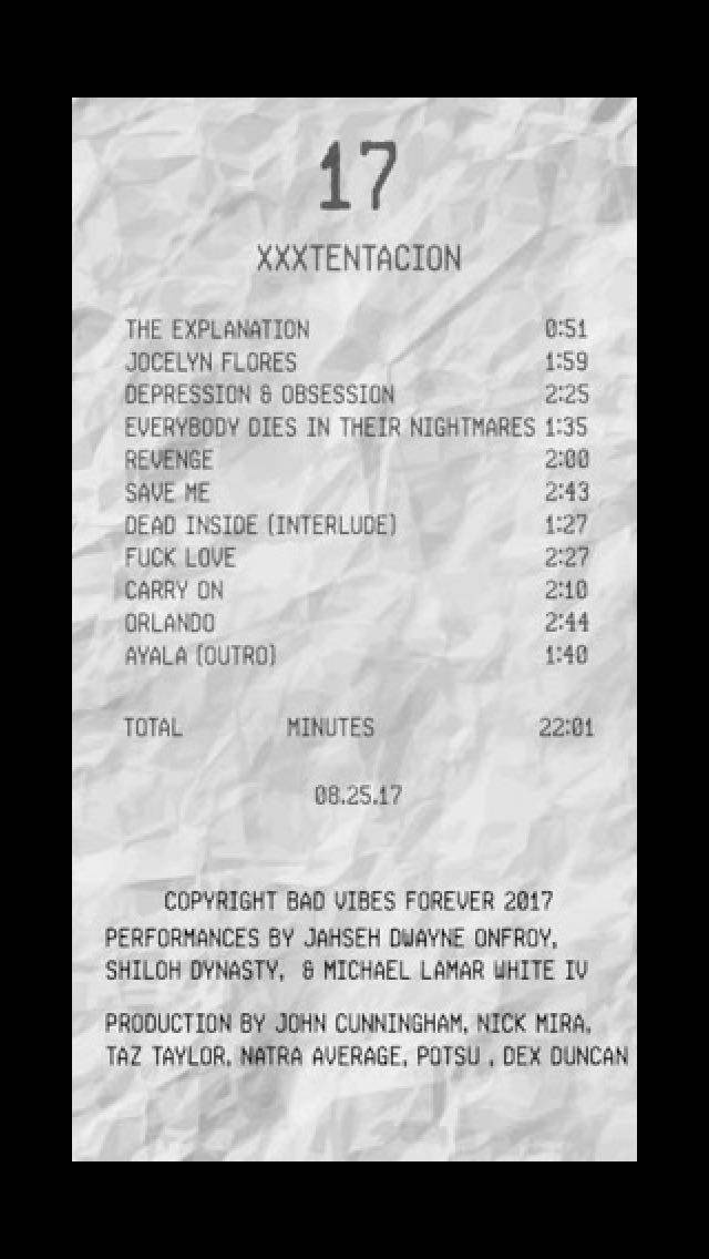 17 receipt inspired tracklist | Scrolller