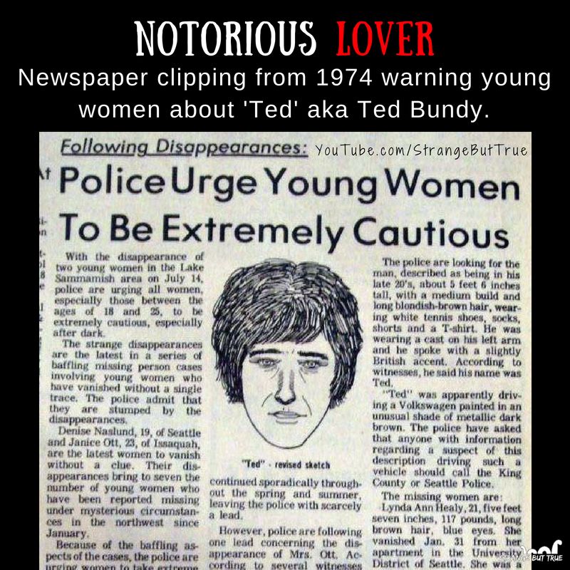 1974 Newspaper Report on Serial Killer Ted Bundy - r/SBTcommunity ...
